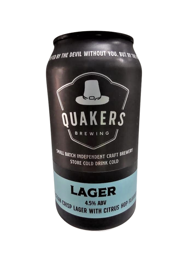 Quakers Hat Lager 24 x 375ml Case